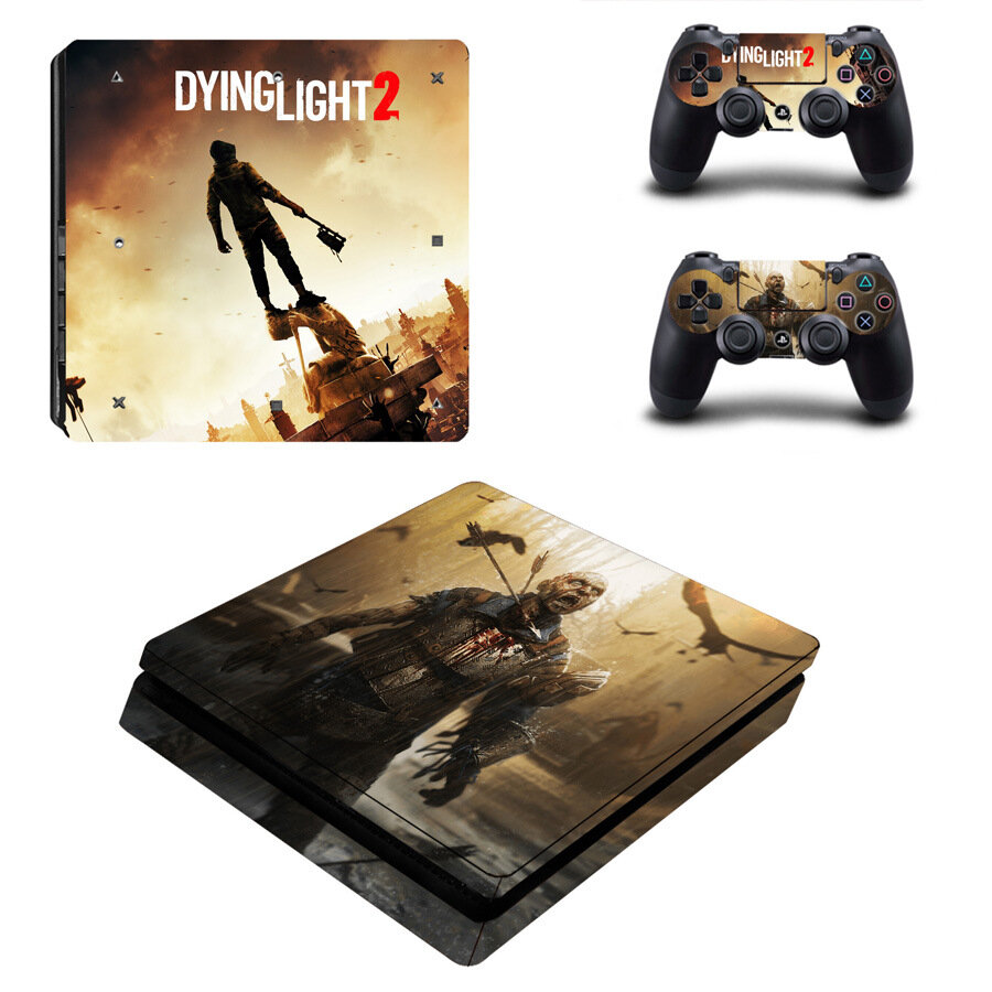 Защитные наклейки для экрана PS4 Slim, цветные наклейки и бесшовная печать высокого разрешения для корпуса PS4 Slim.