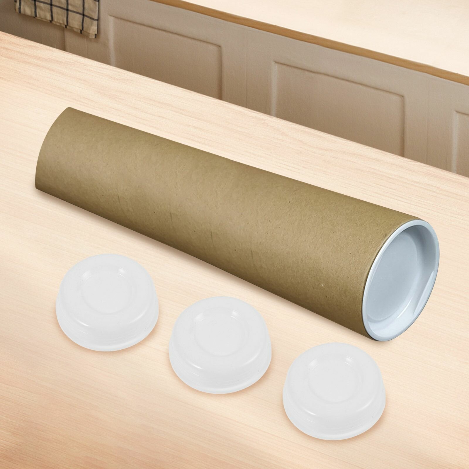 Белые пластиковые круглые крышки для банок 100 шт для домашнего использования