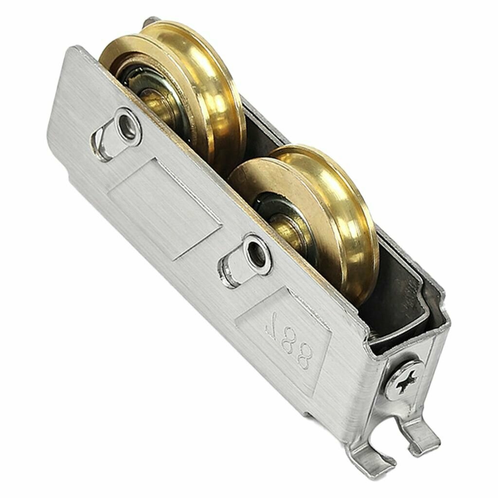 (1шт) Дверной и оконный блок из алюминиевого сплава, раздвижной оконный ролик-узкая рейка-медный тип