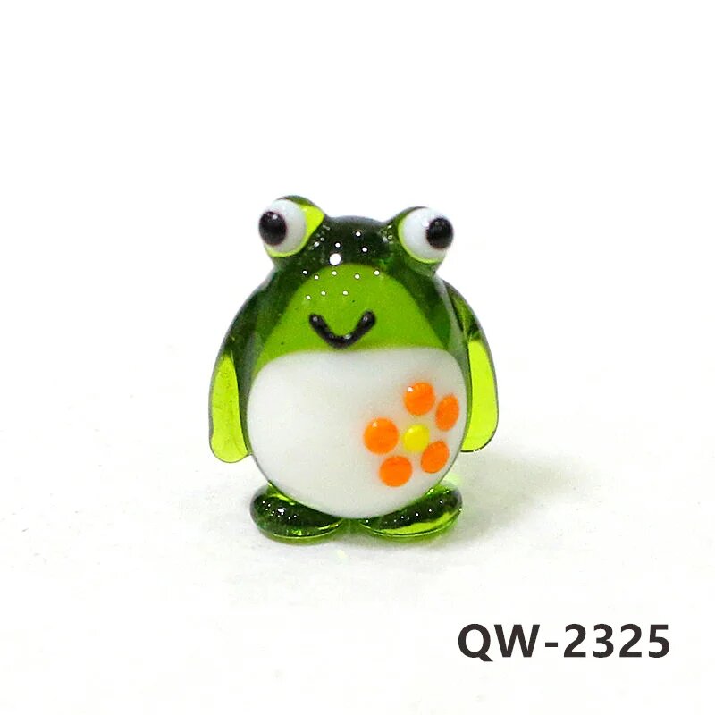 Мини фигурки лягушки из стекла GLASS MOUSE QW-2325