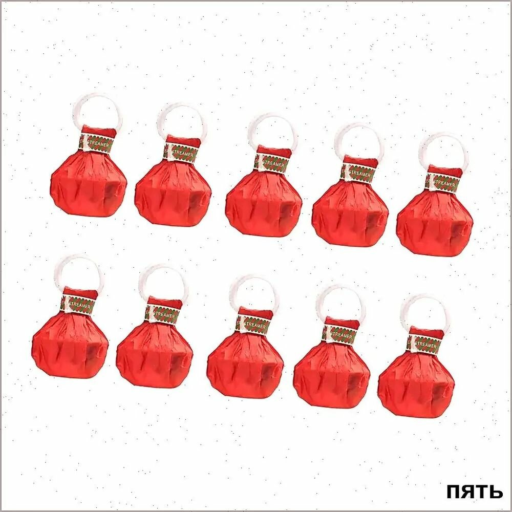 Серпантин 3 см красный