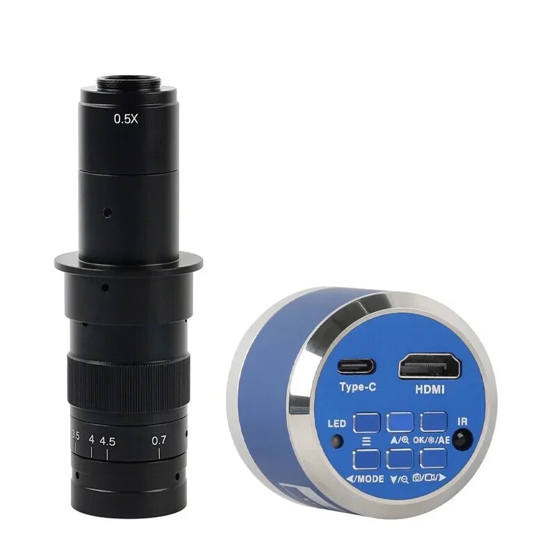 24 МП 4K UHD камера-микроскоп IMX678 с HDMI и C-образным креплением для ремонта With 180X Lens