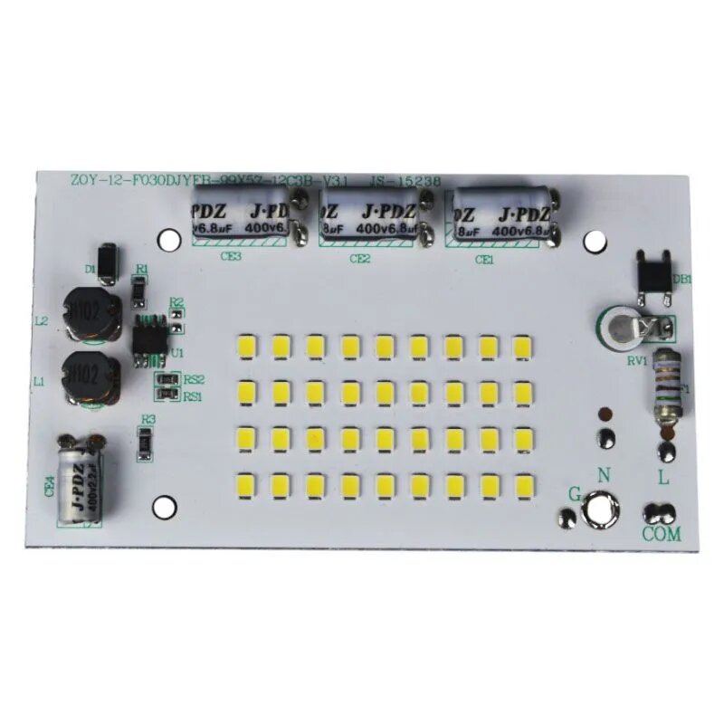 AC85-265V Светодиодная матрица 30 ВТ, LED, холодный белый, Подходит для прожекторов