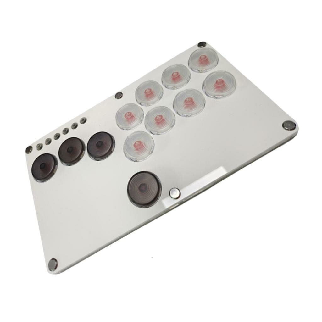 Контроллер Keypad для ПК, Flatbox Arcade, низкая задержка, Прозрачный серый и