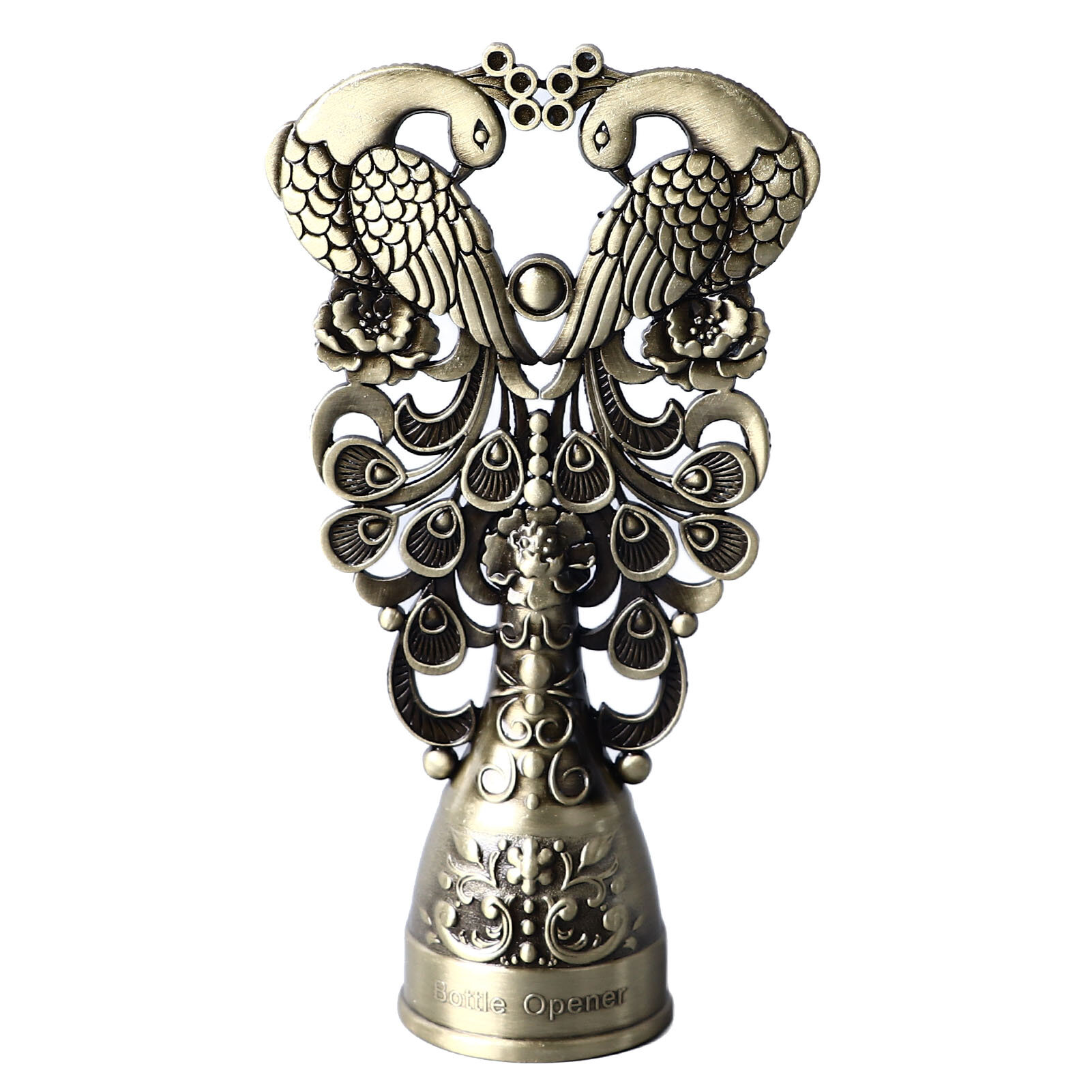 Винтажная металлическая открывалка для бутылок, предотвращающая скольжение, утолщенная декоративная открывалка для бутылок пива в стиле ретро для домашнего бара, ресторана, бронзового цвета