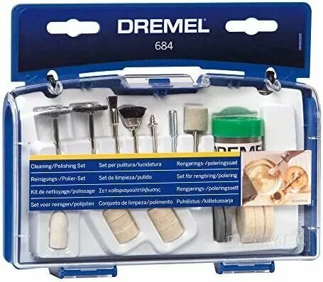 Набор для чистки и полировки DREMEL 684, 20 предметов, 26150684JA