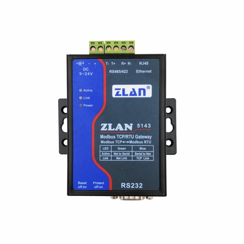 Последовательный сервер Modbus Modbus RTU и Modbus TCP взаимная передача ZLAN5143