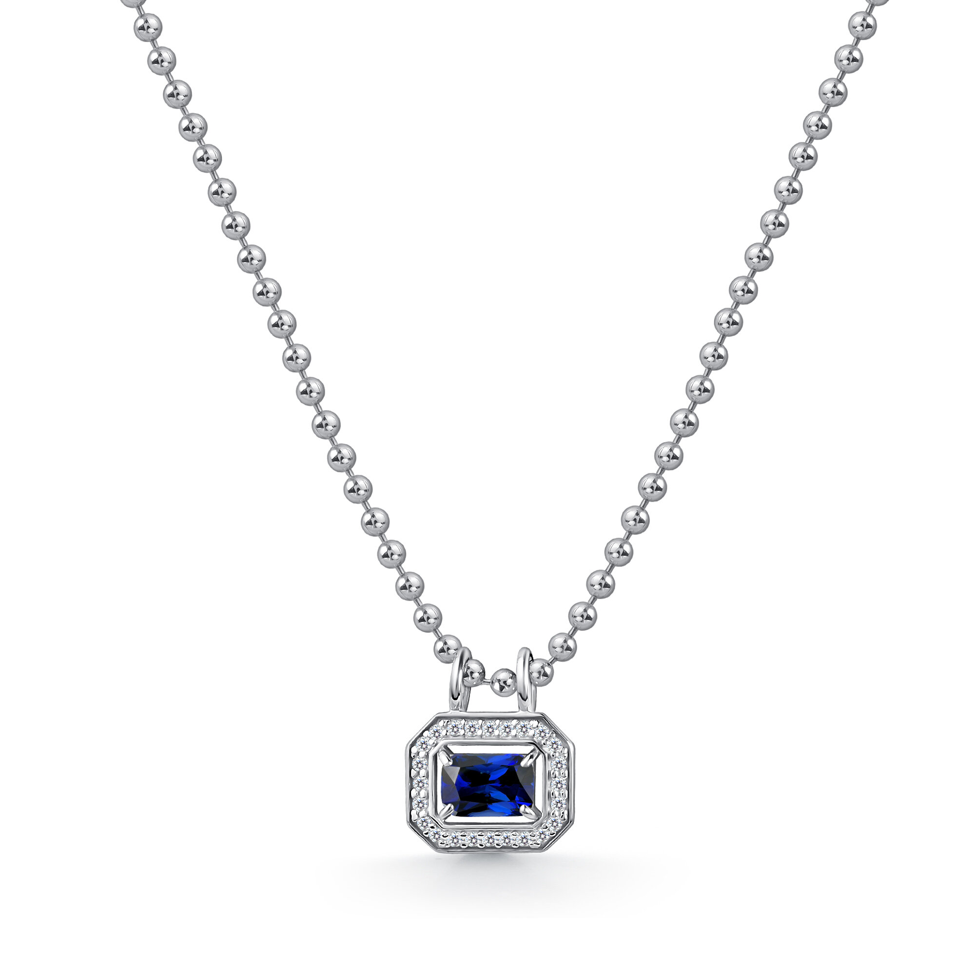 Колье, серебро, 925 проба, фианит