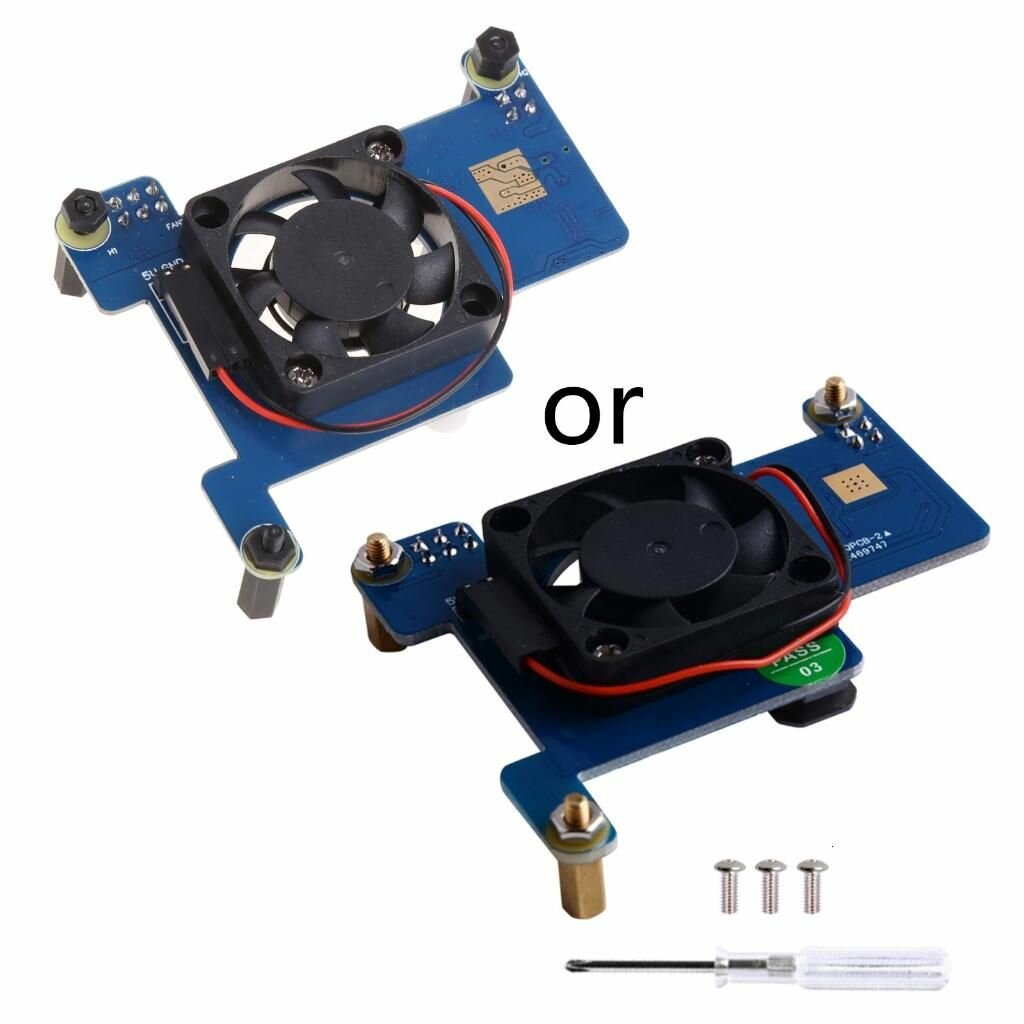 Модуль Power over Ethernet для Raspberry Pi 4B/3B+ с OLED и 802.3af