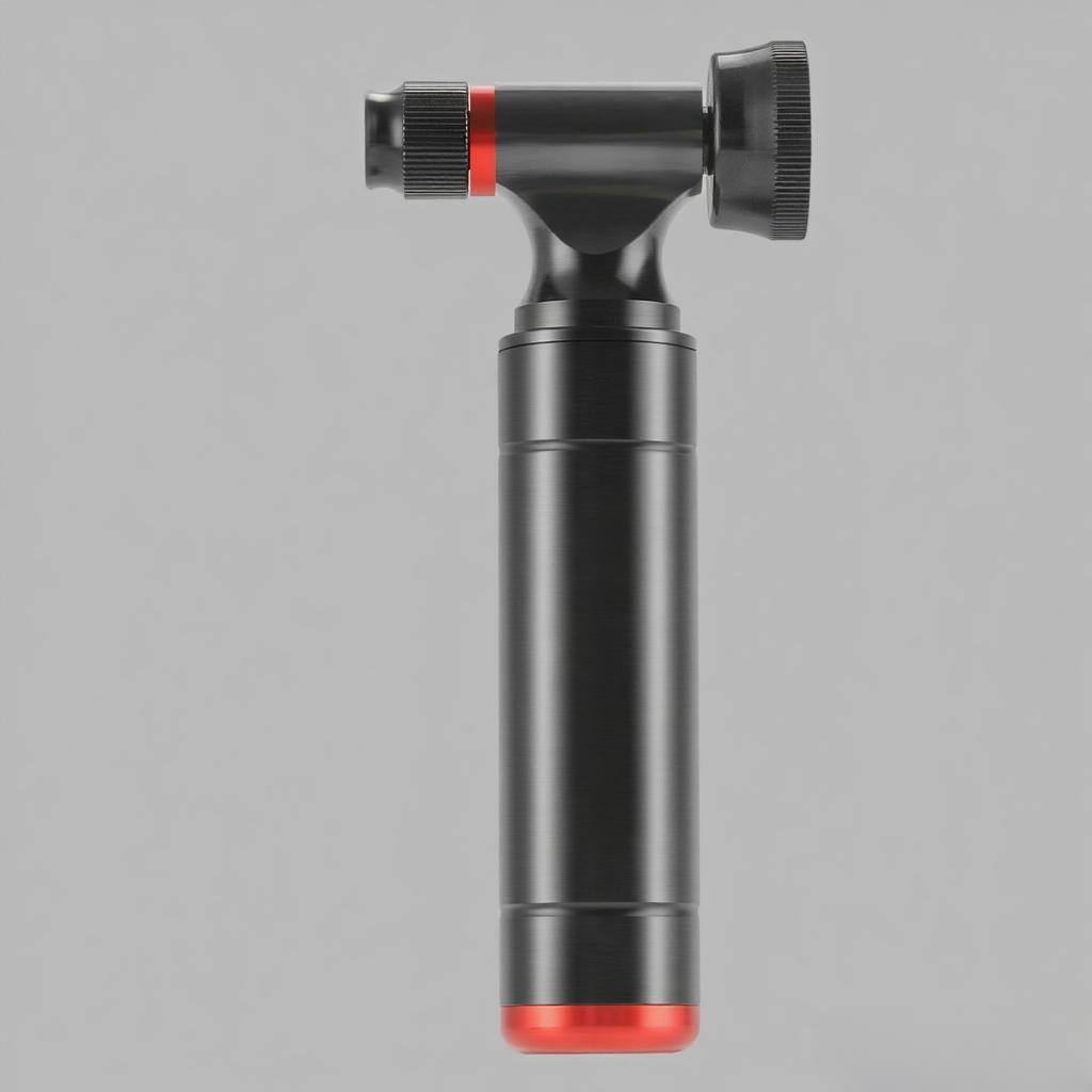 Насос для велосипеда из алюминиевого сплава CO2, насос для шины велосипеда, портативный инжектор CO2 для дорожного велосипеда, насос для велосипеда с регулировочным ручком и манометром, аксессуар для езды на велосипеде на открытом воздухе, черный,