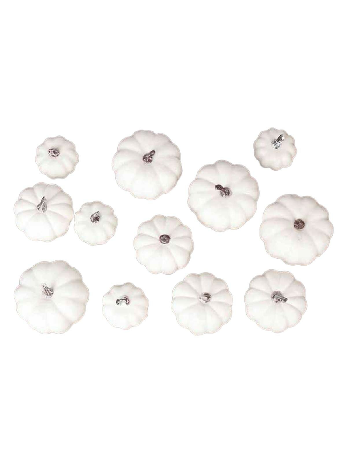 12 Штук Тыквы для украшения Хэллоуина, Белая Тыква, искусственная тыква, осень