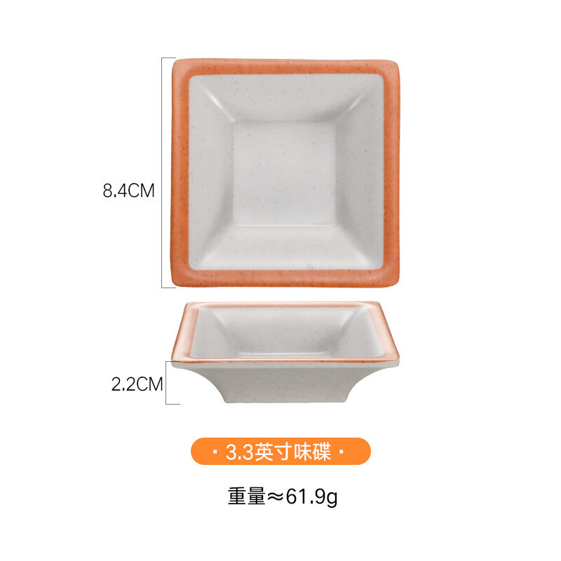 Меламин приправа блюдо пластиковое маленькое блюдо жареное мясо Dip Блюдо отсек небольшое блюдо два или три отсека