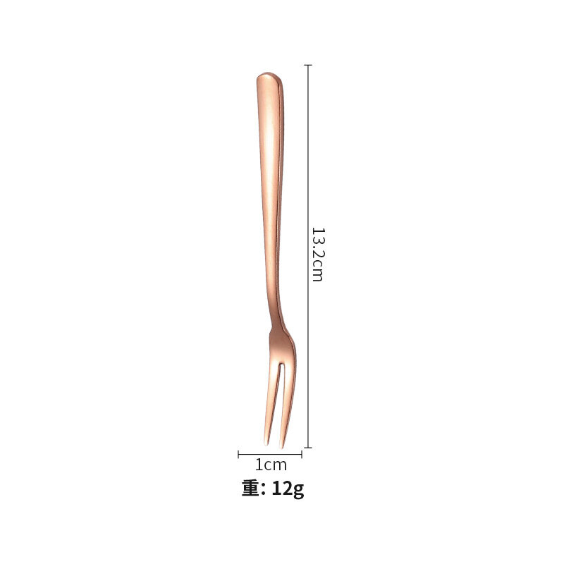 Утолщенная вилка для фруктов из нержавеющей стали 304, креативная, простая и практичная маленькая вилка, вилка для