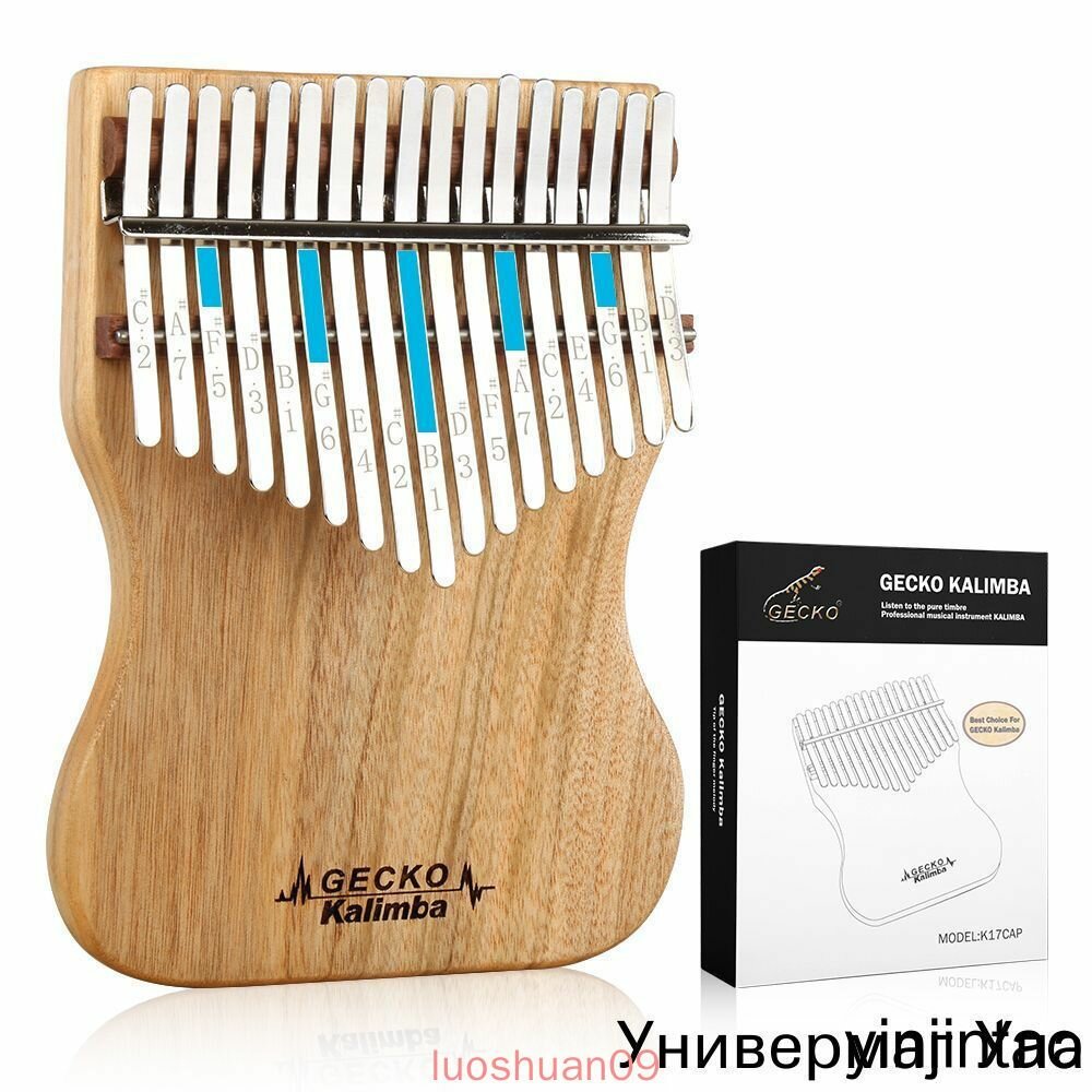 Портативный инструмент калимбы GECKO, деревянное пианино для большого пальца, высокое качество K17CAP