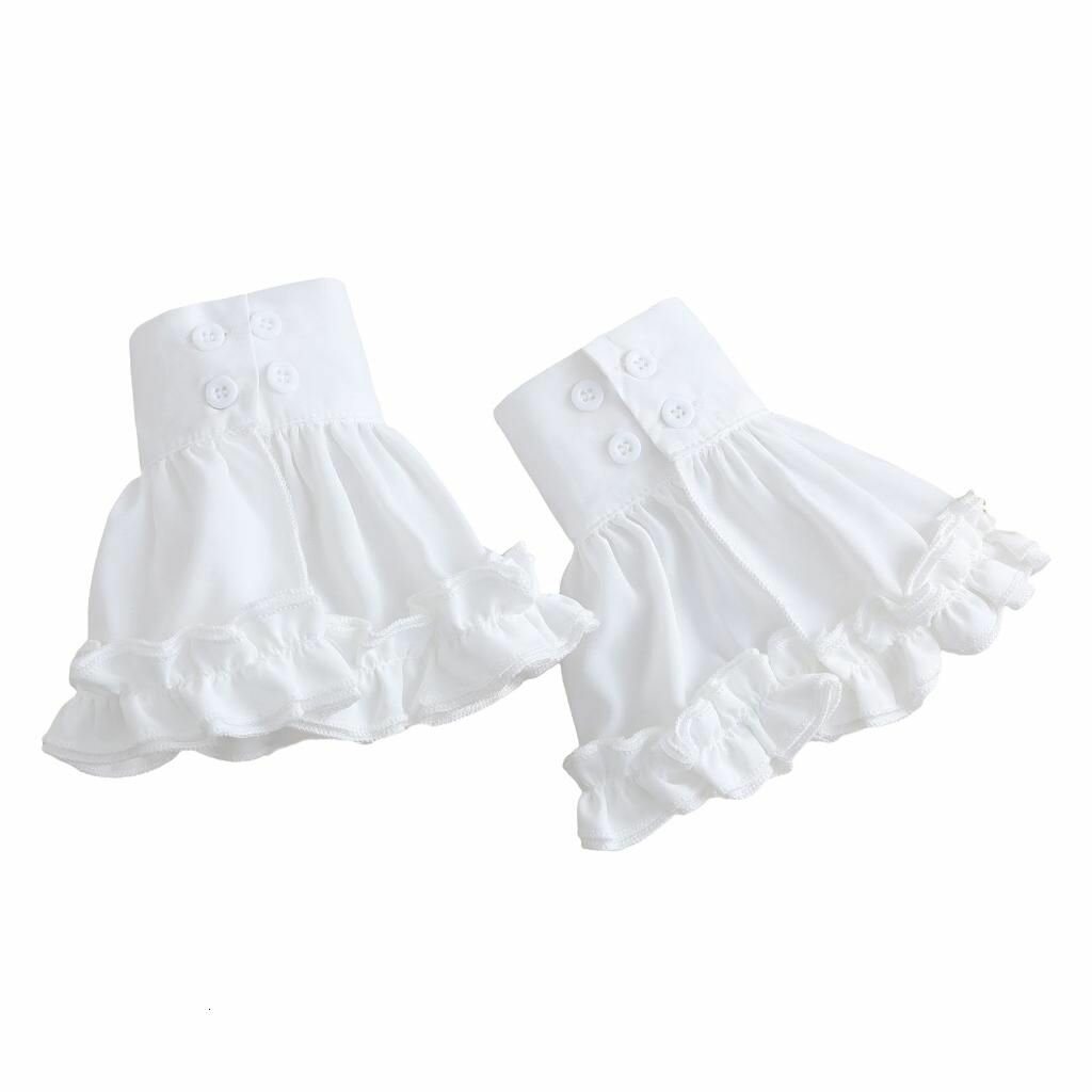 Декоративные манжеты с кружевом, Белый