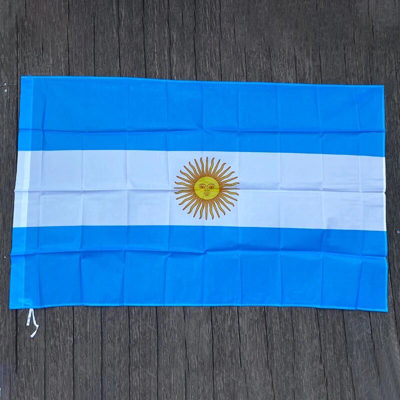 Флаг Аргентины xvggdg, 90x150 см, полиэстер 90 х 150 см