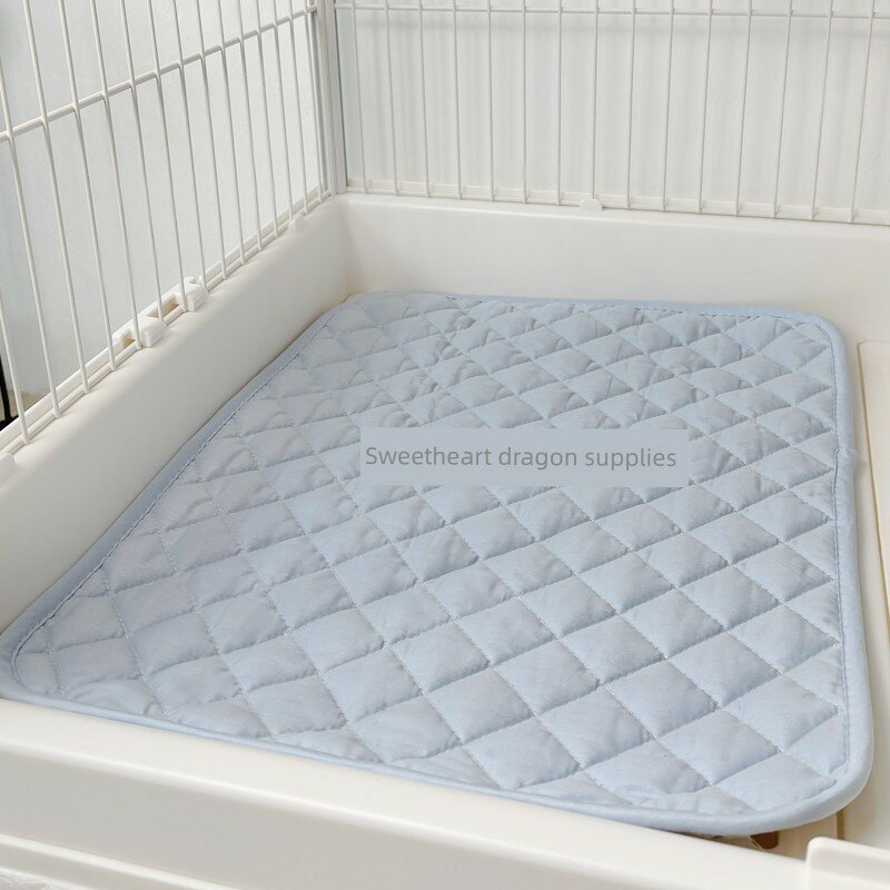 Коврик для клетки Dayang R81, однотонный, хлопковый, для кроликов и морских свинок, моющийся, R100 Светло-голубой