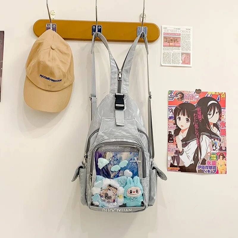 Японский Kawaii Itabag женский новый прозрачный рюкзак 2025 женский большой вместительный рюкзак Ita школьные сумки для студентов колледжа JK 25229-S