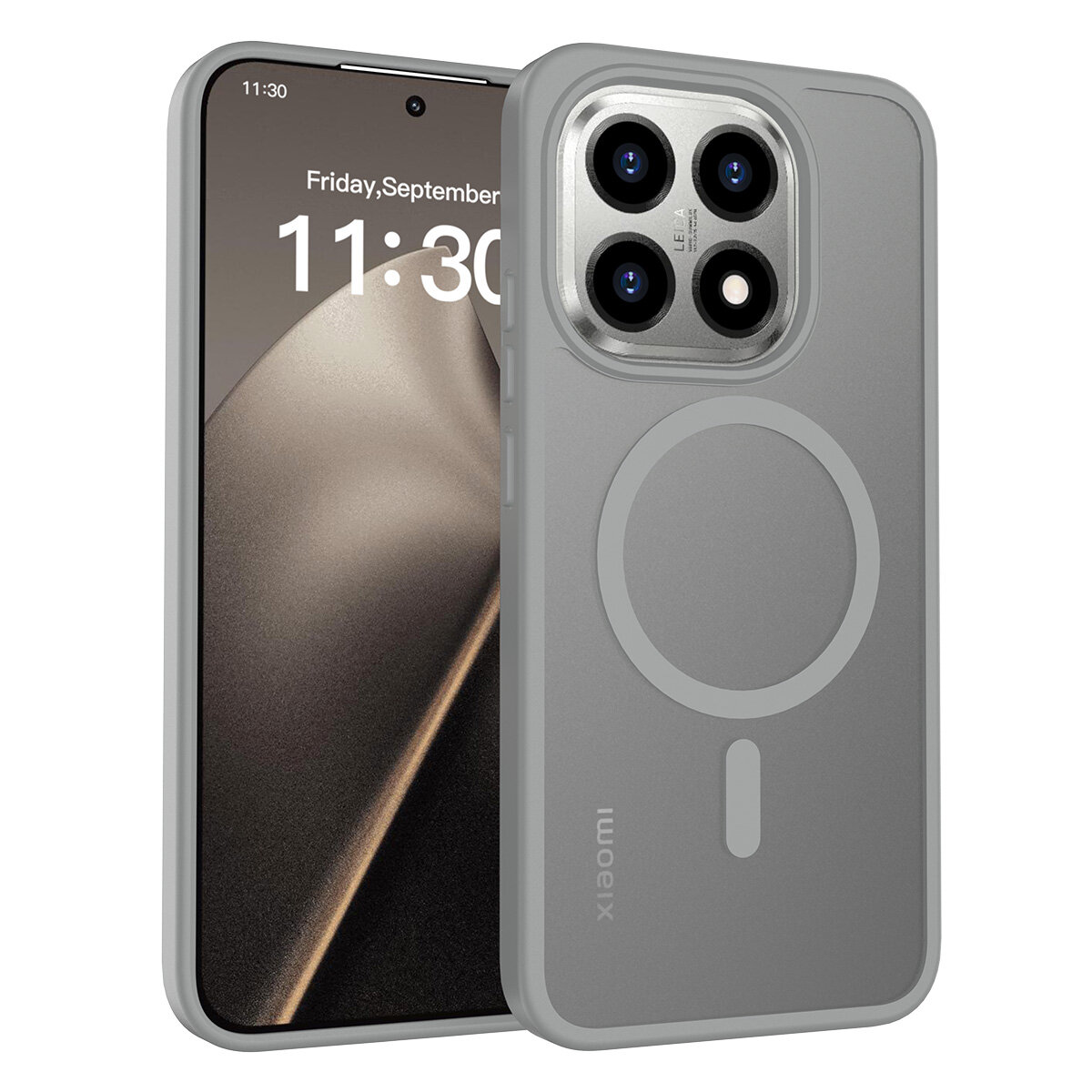 Чехол Для Xiaomi 15T/Сяоми 15T, soft touch, накладка, поликарбонат (PC), защита камеры, ударопрочный, усиленные углы, Xiaomi, Xiaomi 15T, gray,