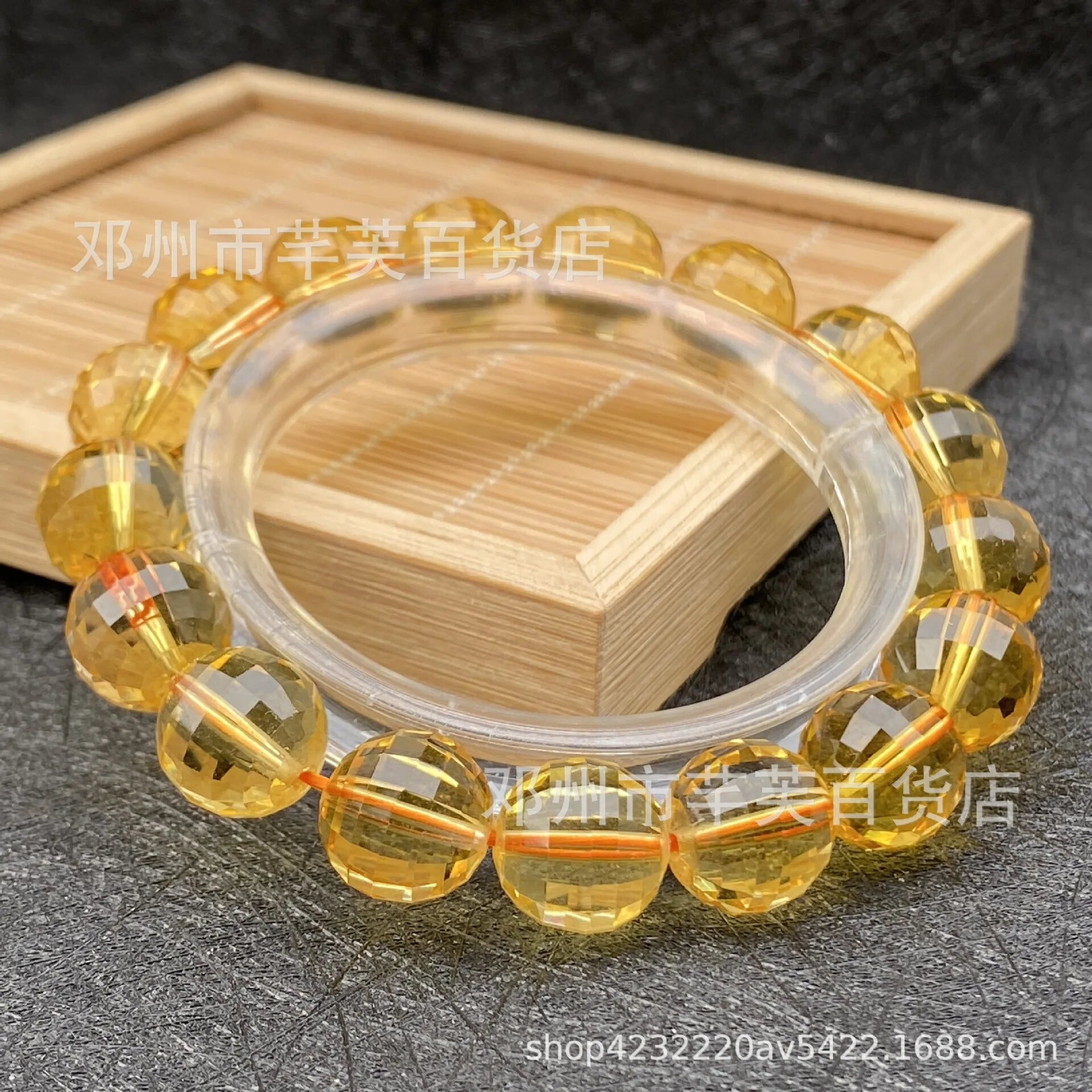 Бразильские кристаллы лимонно-желтые бусины для бижутерии About 12mm