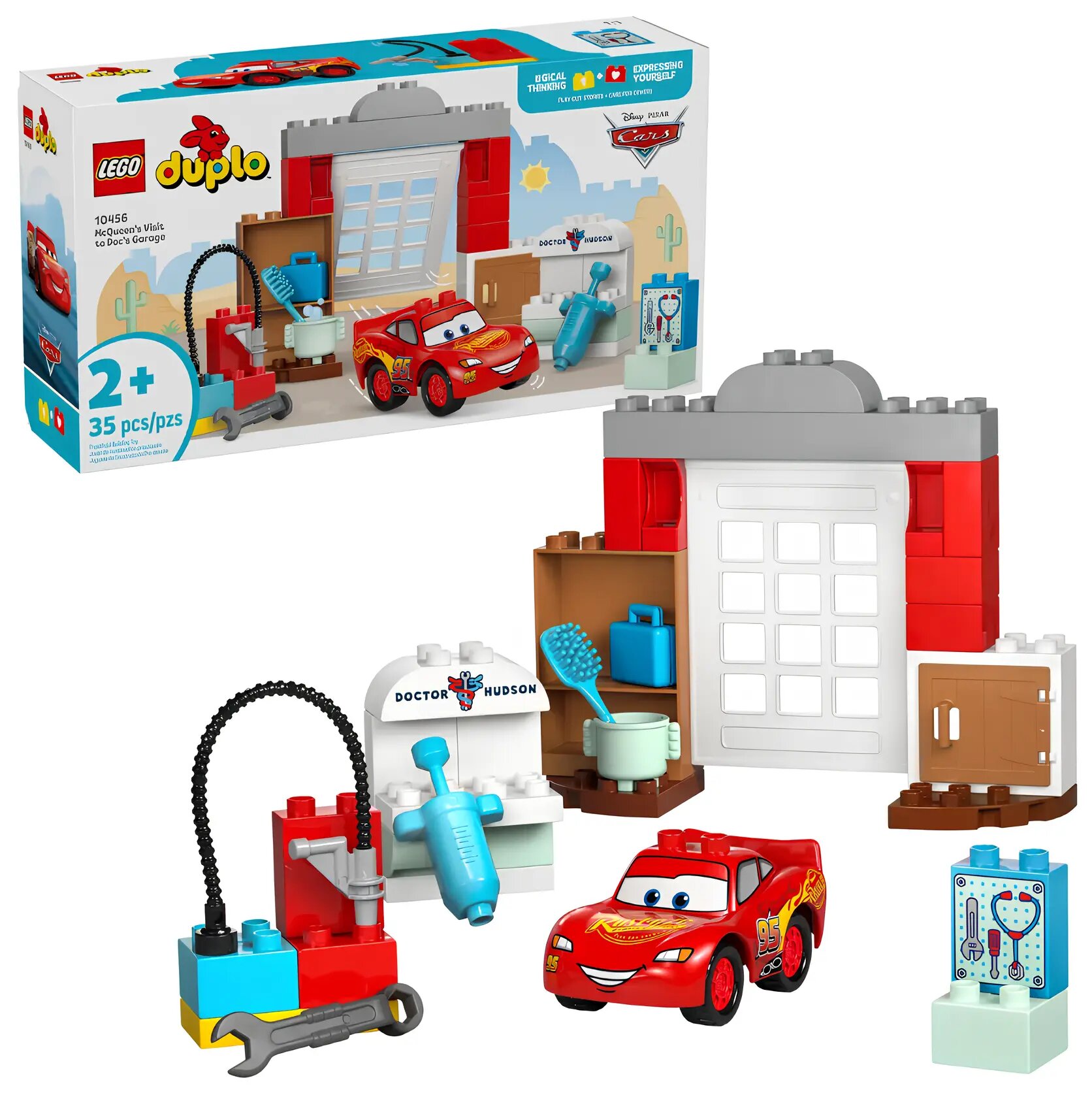 Конструктор LEGO DUPLO 10456 Визит Маккуина в гараж Дока