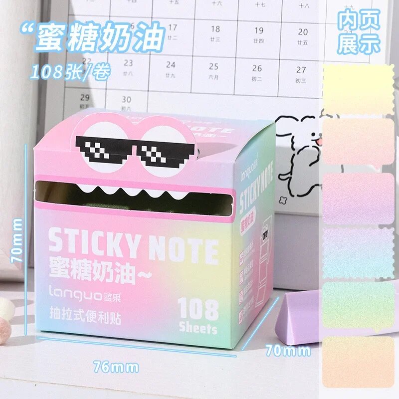 Стикеры "蜜糖奶油" 108 шт, розовый, Style 10