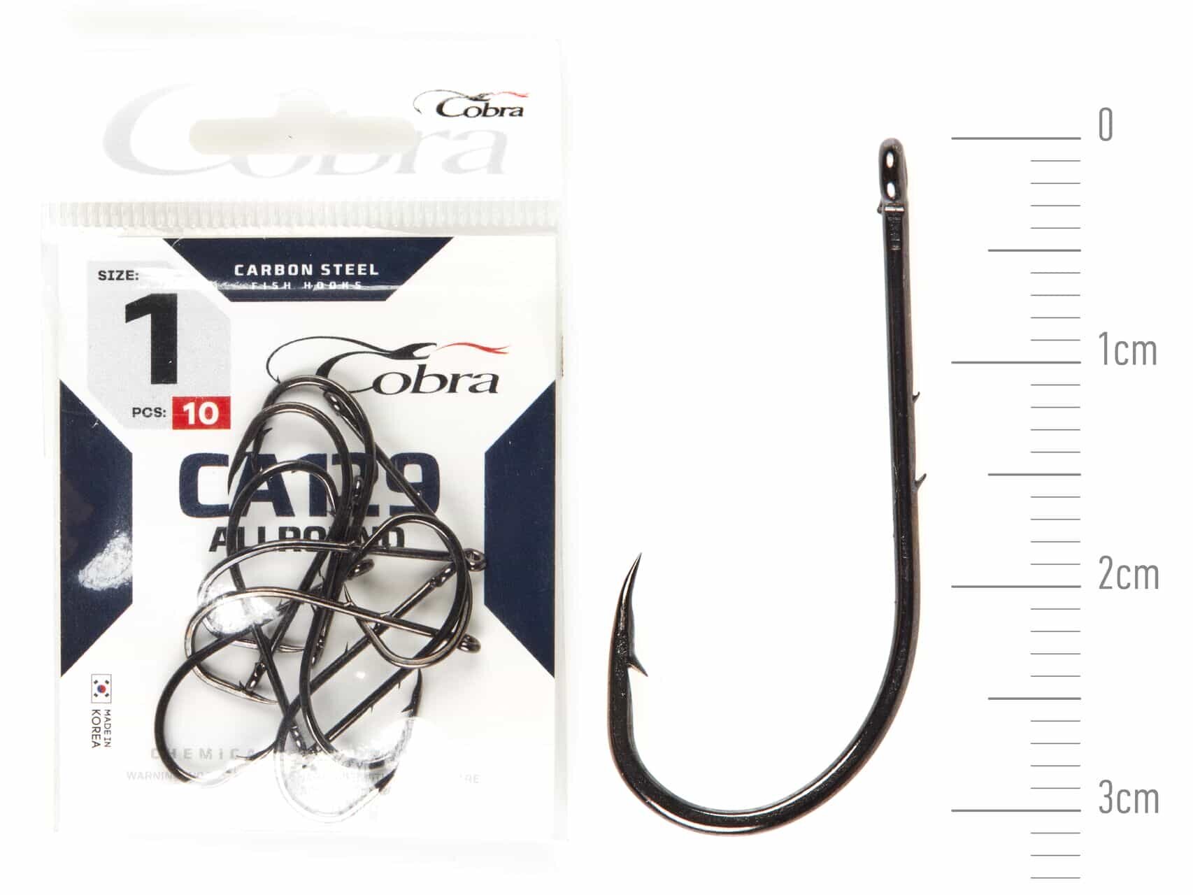 Крючки Cobra BAITHOLDER сер. CA129 разм. 001 10шт.