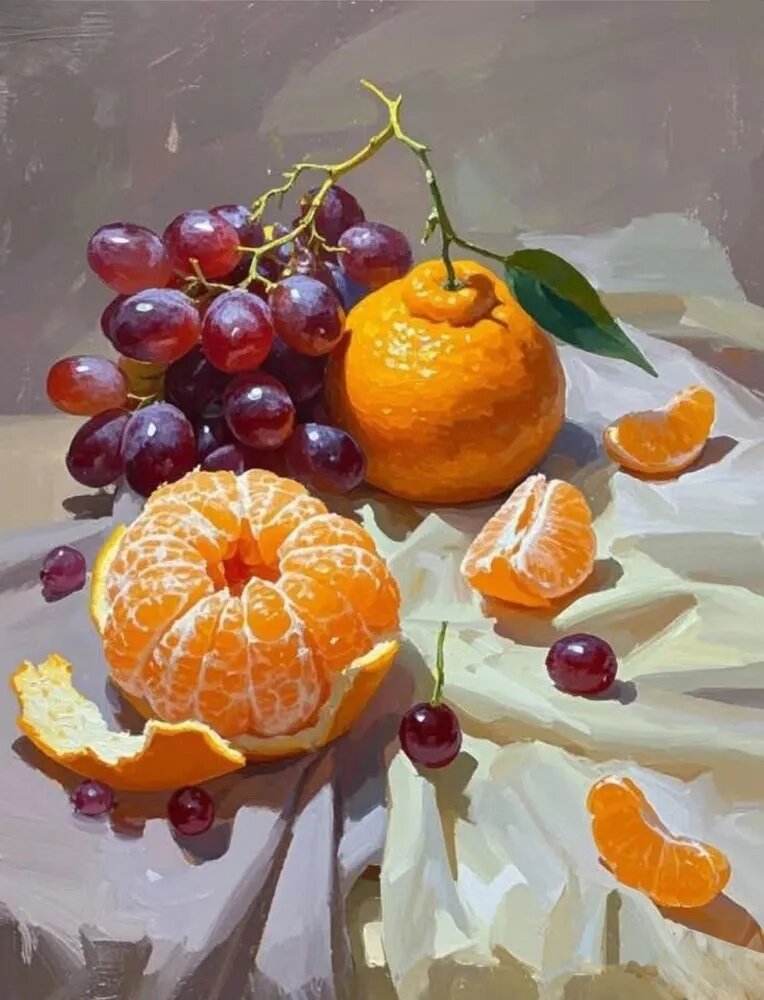 Алмазная Картина "фрукты" 40х50 См Алмазная Вышивка / Картина Стразами Подарков