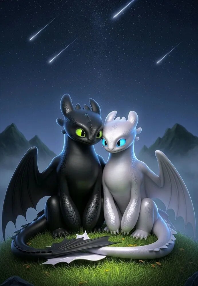 Алмазная Картина "Как Приручить Дракона" 40х50 См Алмазная Вышивка / Картина Стразами Подарков