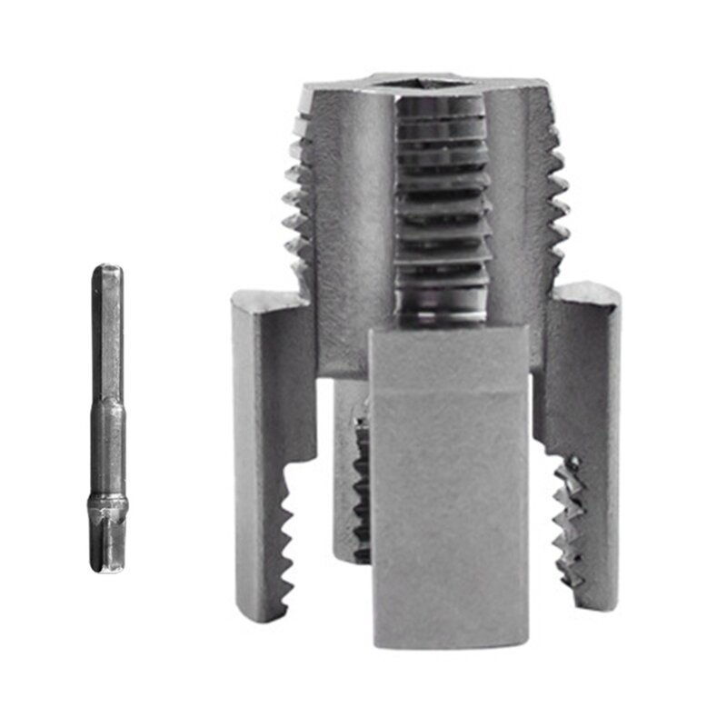 Инструмент Для Нарезания резьбы Из сплава Для Внутренних Отверстий Водопроводных Труб С Нескользящей Конструкцией, Устройство Для Нарезания резьбы Для Труб, Электродрель