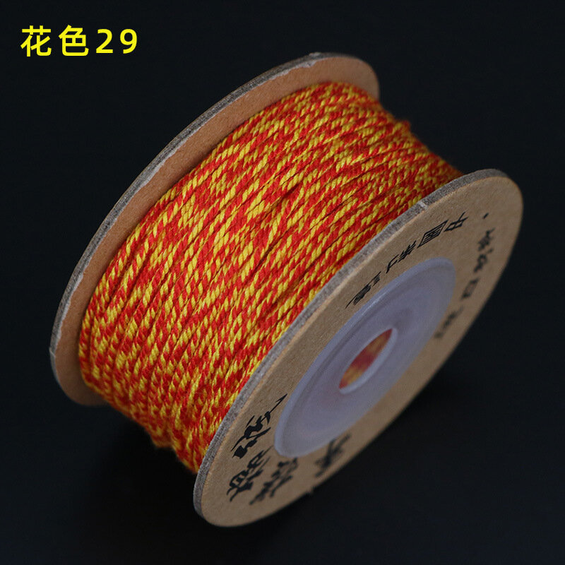 Тибетский стиль, ручная скрутка хлопковой нити для рукоделия, специальная веревка звезды и луны, нить для плетения браслетов, прочная хлопковая веревка для бисера