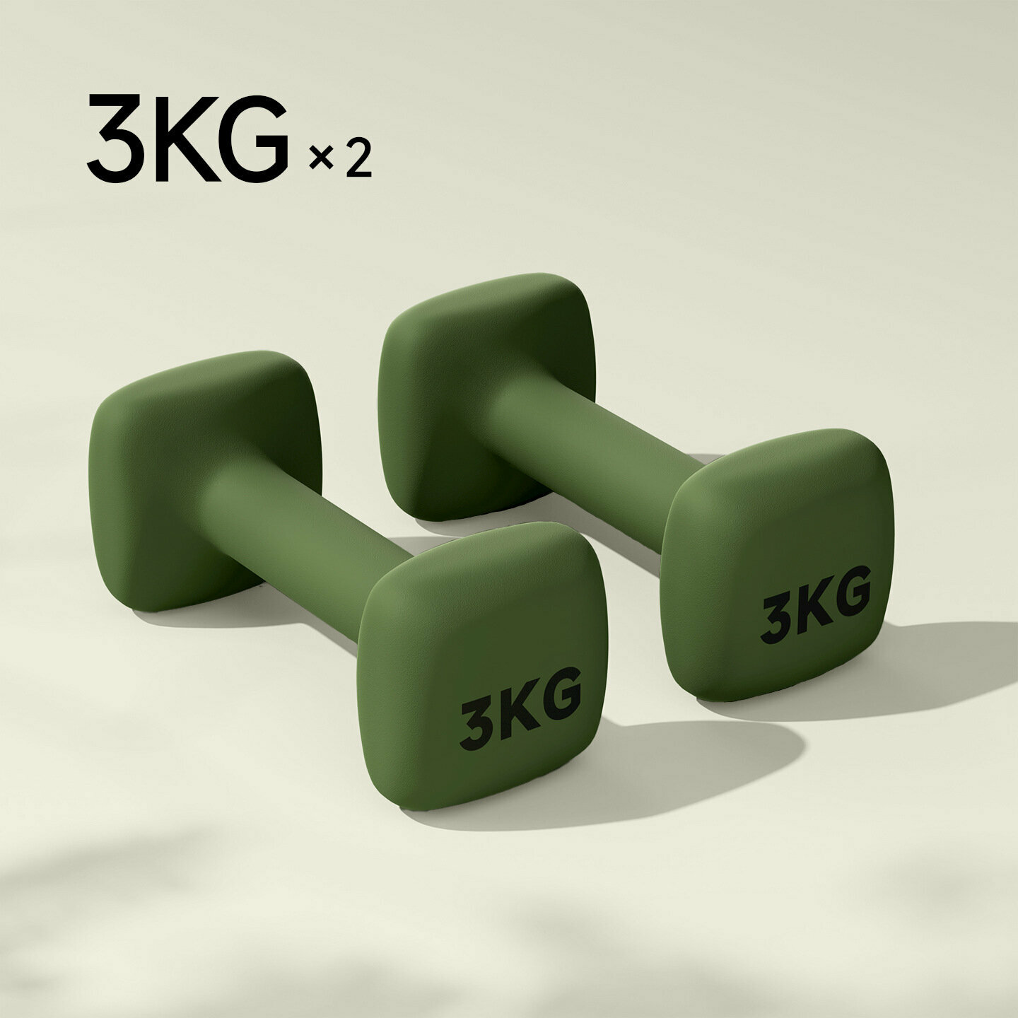 Квадратные гантели для фитнеса, домашнего использования, 1 кг, 2 кг, 3 кг, пара, чугунное фитнес-оборудование, упражнения в помещении и на улице, пластиковые покрытые гантели