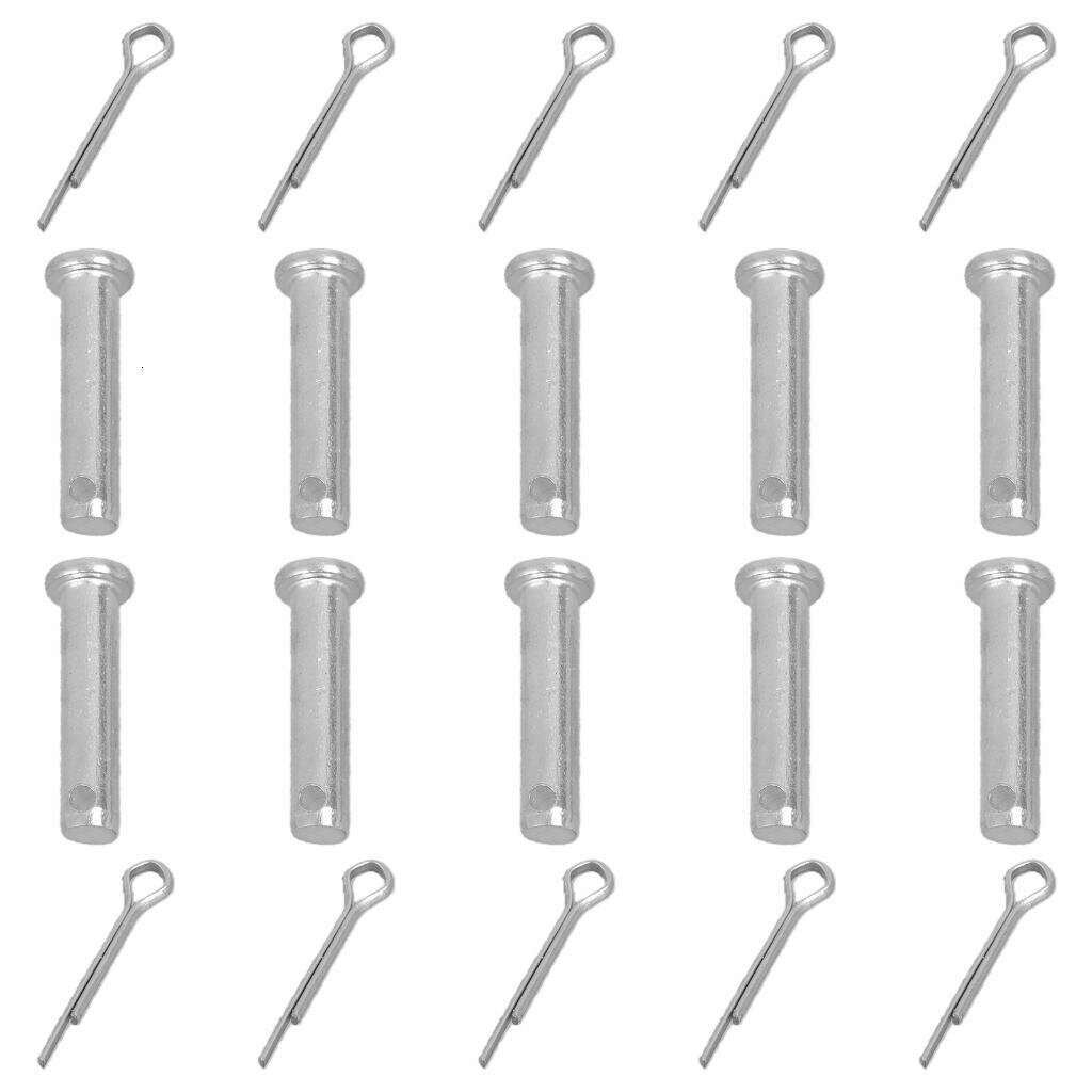 Штифт цилиндрический стальной 10 шт, M8 на 35