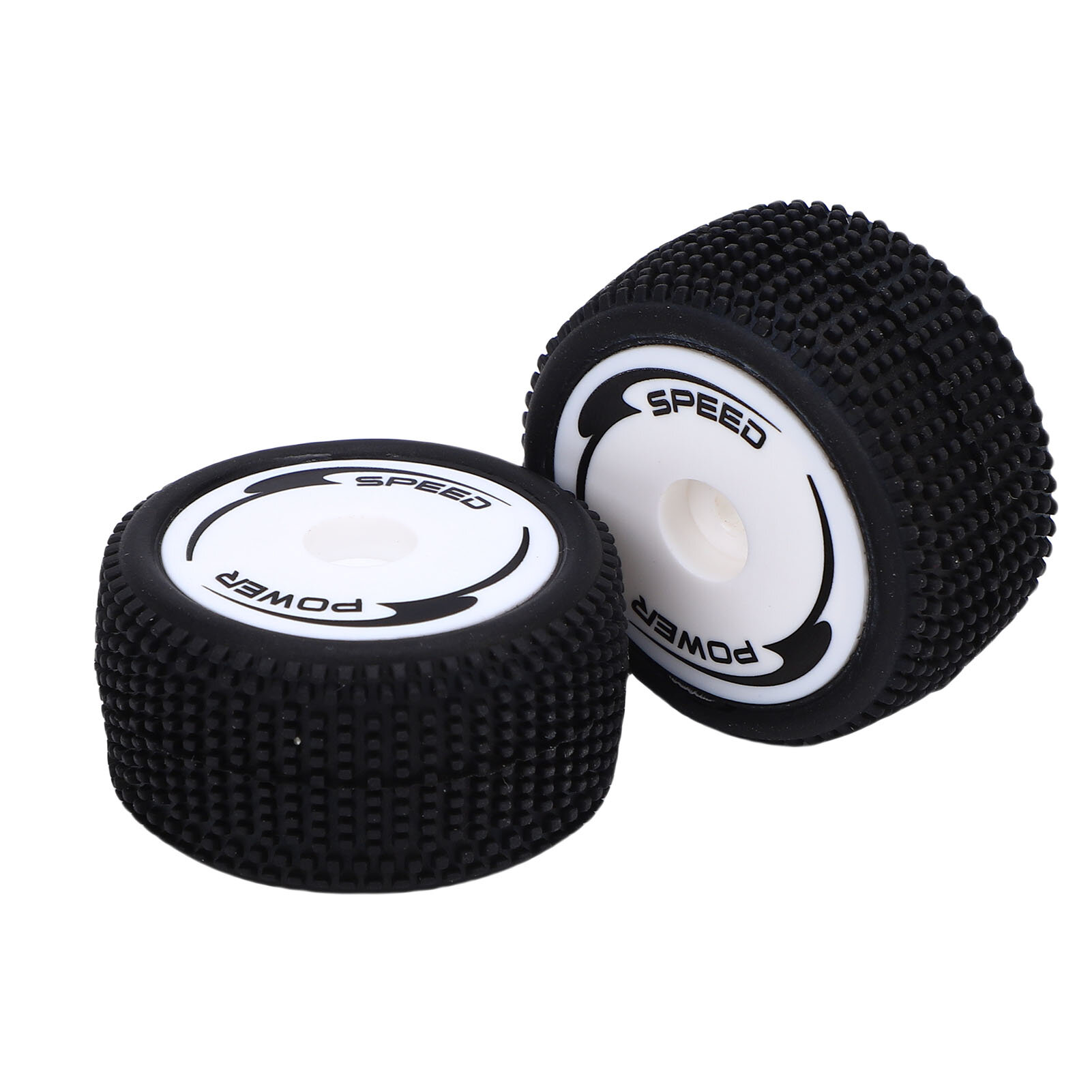 Задние колесные диски и шины для радиоуправляемой модели автомобиля Wltoys 1/24 244016-3368. Прочный пластик с резиновым покрытием для лучшего сцепления.