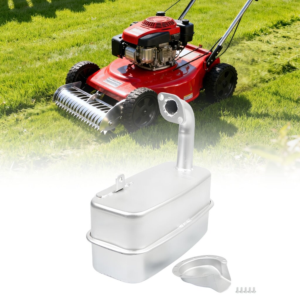 Глушитель газонокосилки с улучшенным шумоподавлением, снижающий уровень звука до менее 85 дБ для 107S, D105, D110, E100, E110, X125, X126, X145