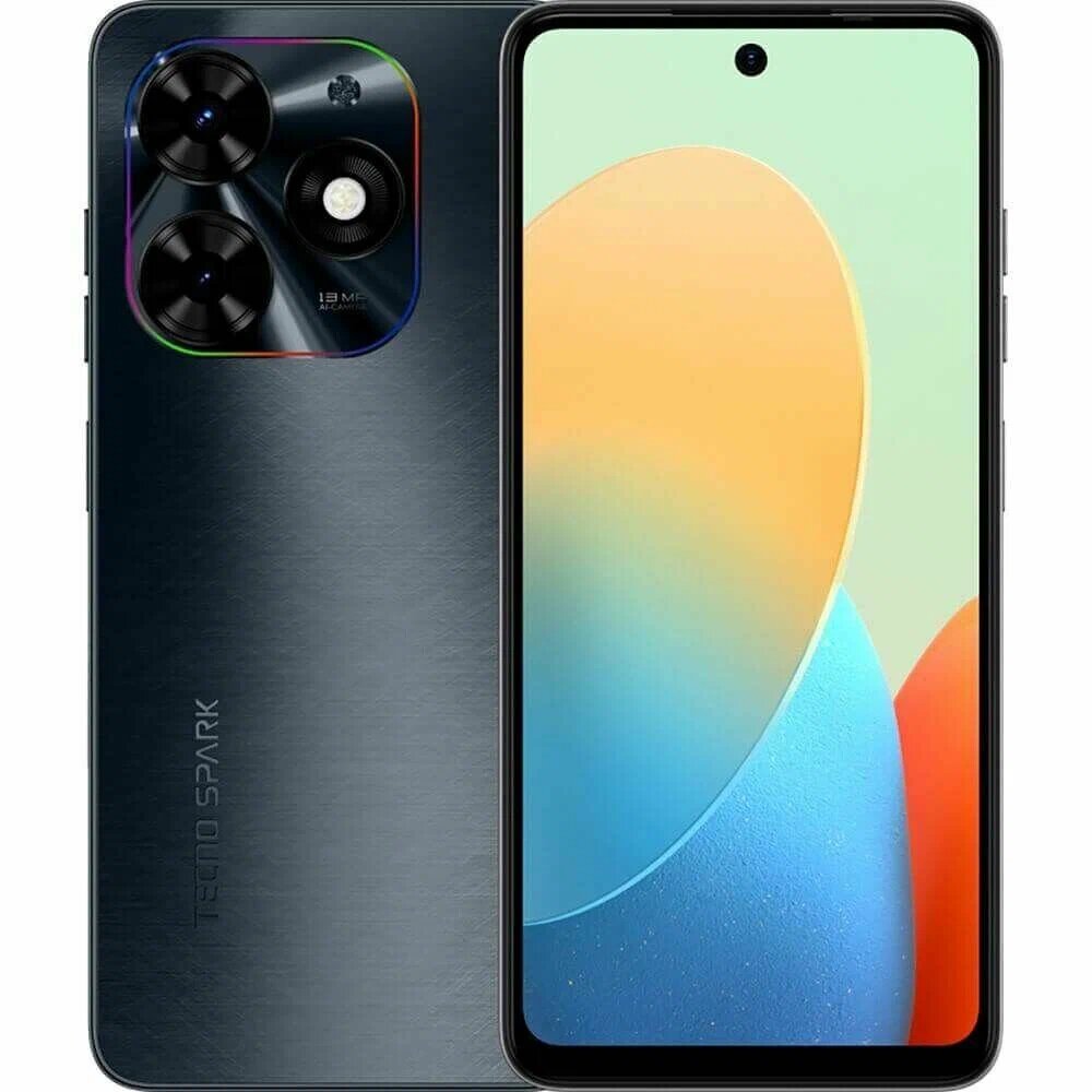Смартфон TECNO Spark Go 2024 4/64GB Gravity Black (BG6), черный Б/У уценка