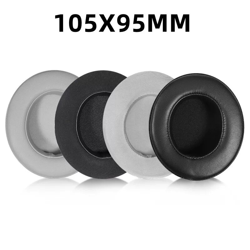 Овальный чехол для наушников, наушники на голову, кожаный чехол, чехол из губки, хлопковый чехол для ушей, гарнитура,