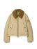 Куртка BURBERRY Shearling-collar embroidered jacket, размер L, разноцветный