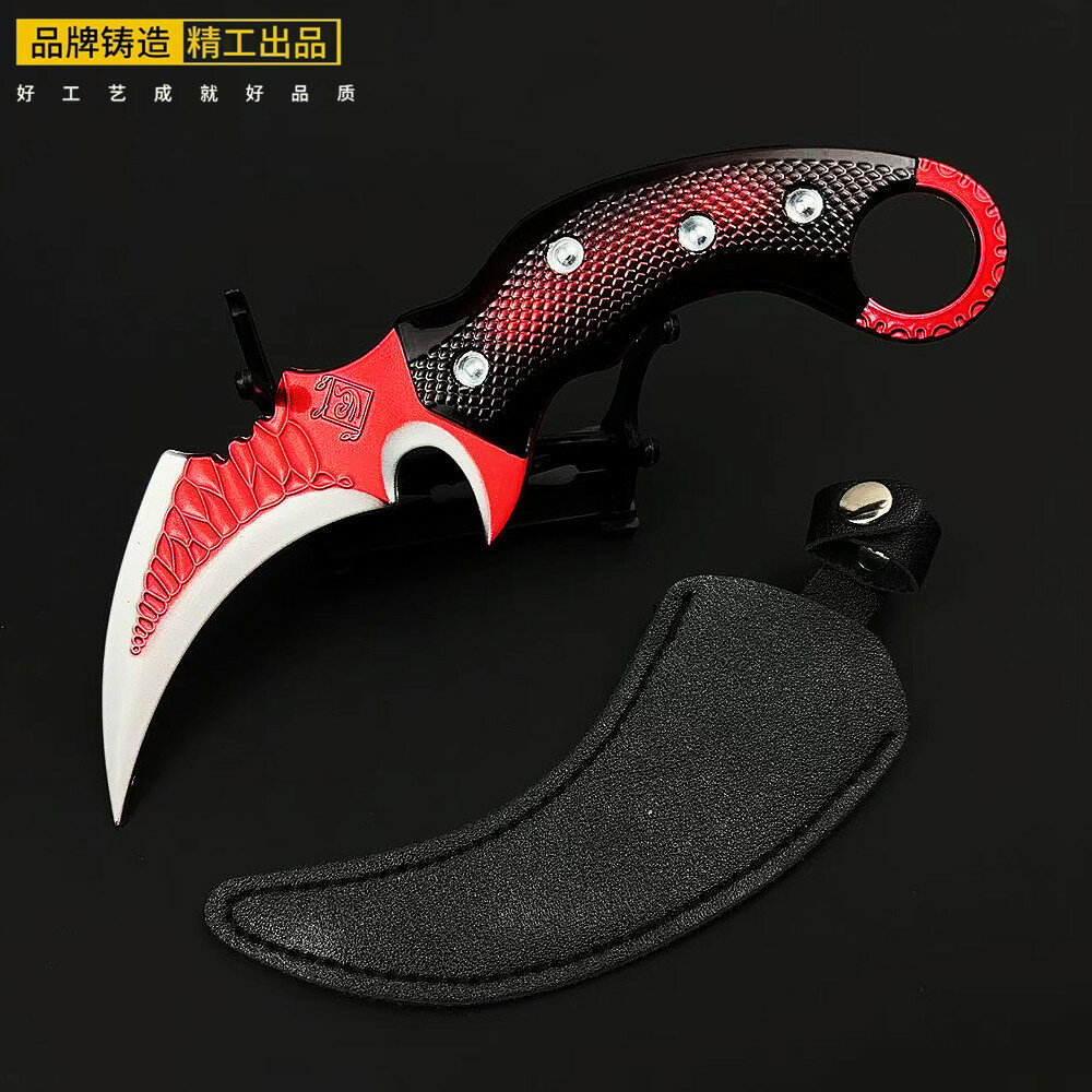 Игровое периферийное оружие, нож с когтями красного орла, модель из сплава красного когтя, металлическое оружие, игрушка-орнамент