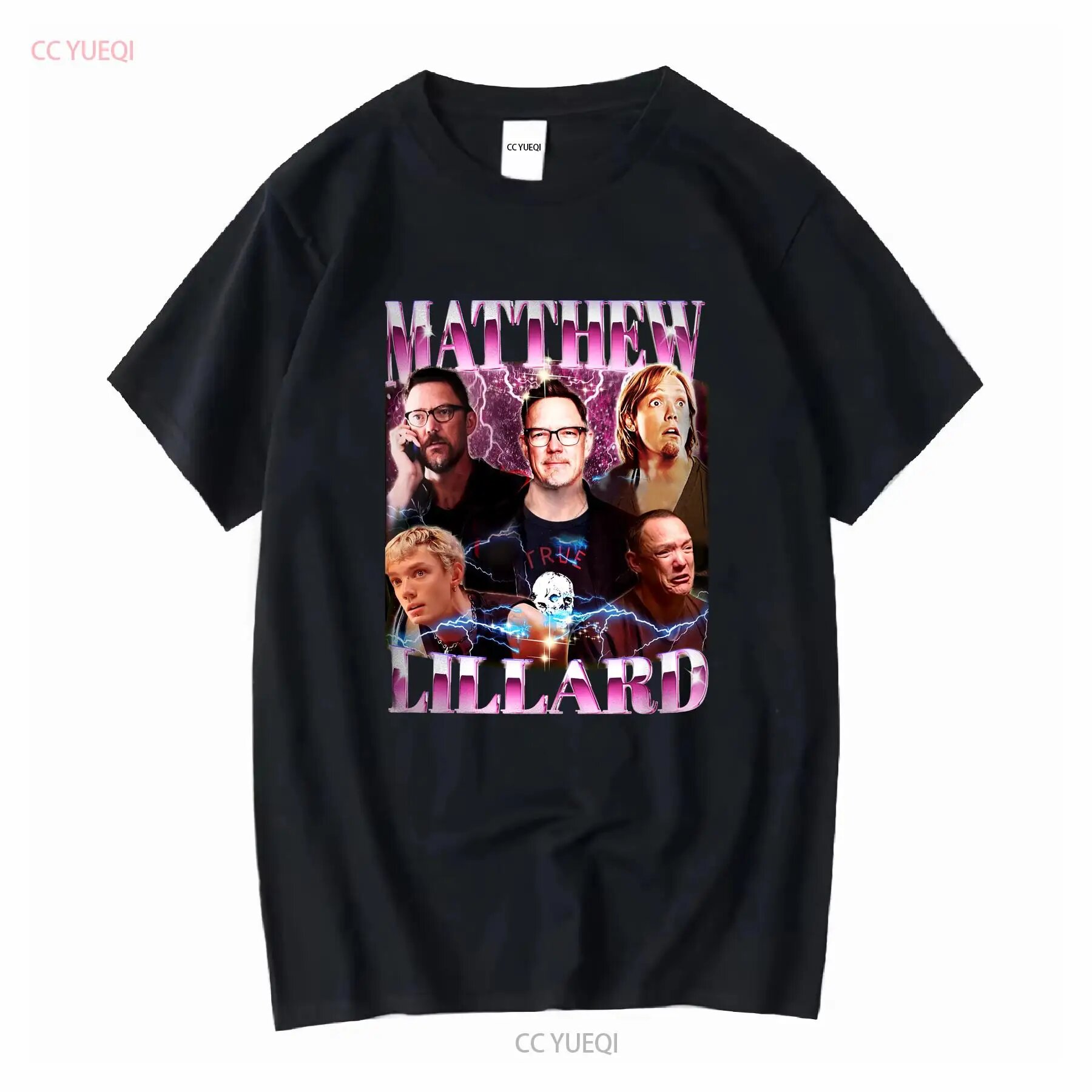 Футболка MATTHEW LILLARD Tribute Stu Macher, винтажная S, винтажная, дышащая, универсальная, модная, уличная, слегка