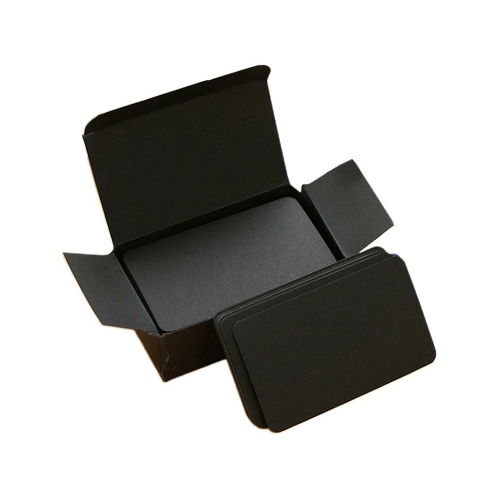 Бумажные карточки 100 шт, Черный