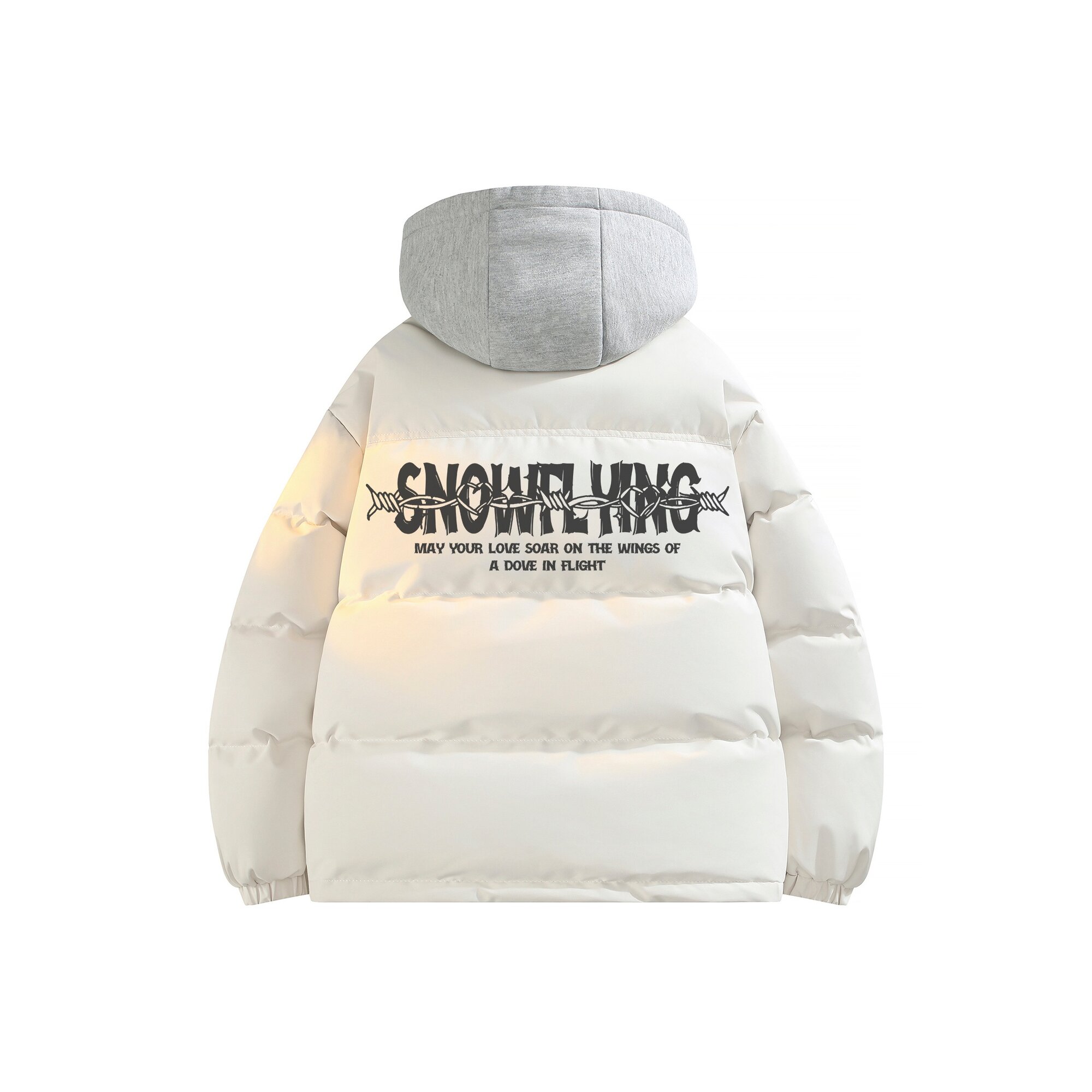 Пуховик SNOWFLYING, размер L, экрю