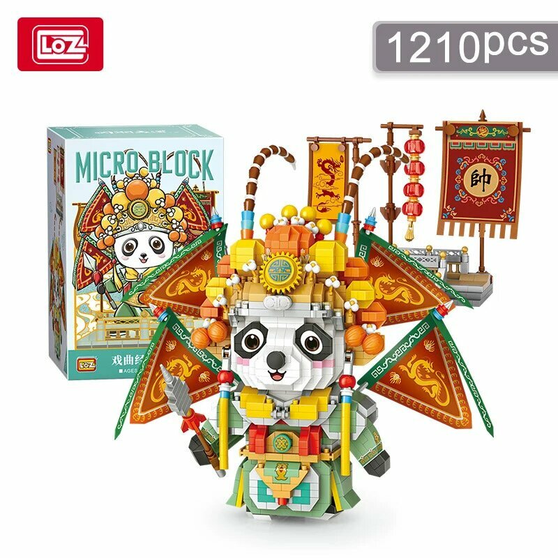 LOZ-8107 Панда с микро-блоками, 1210 деталей, With box1