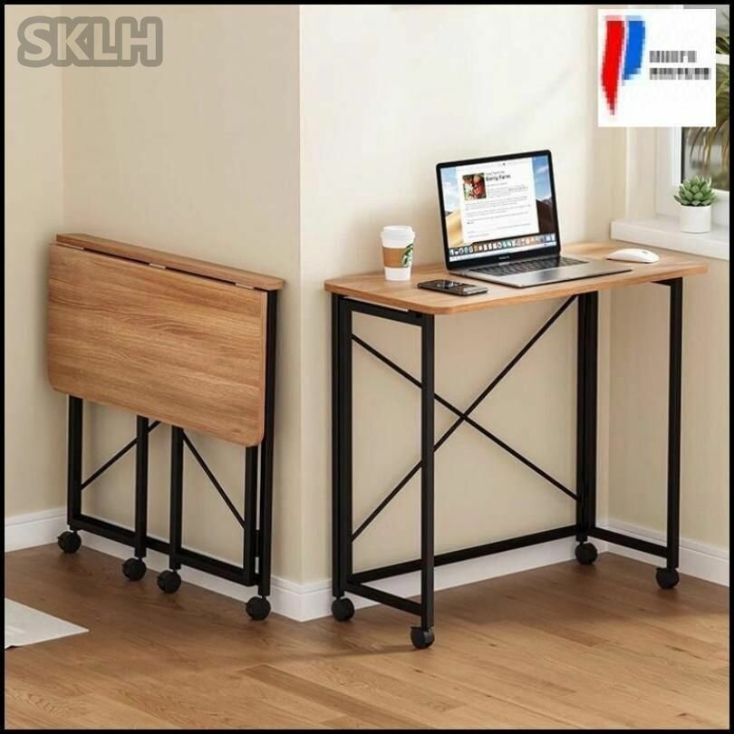 Мобильный складной стол на колесиках экономит место в офисах, спальнях и гостиных CYNL