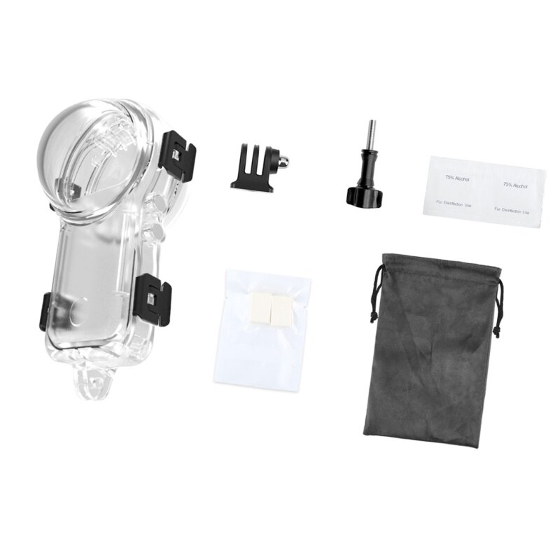 Ударопрочный и защищенный от царапин Водонепроницаемый корпус для аэрокамер X4, 50-метровый чехол для дайвинга с адаптером на 2 пальца, сумка для крепежных винтов