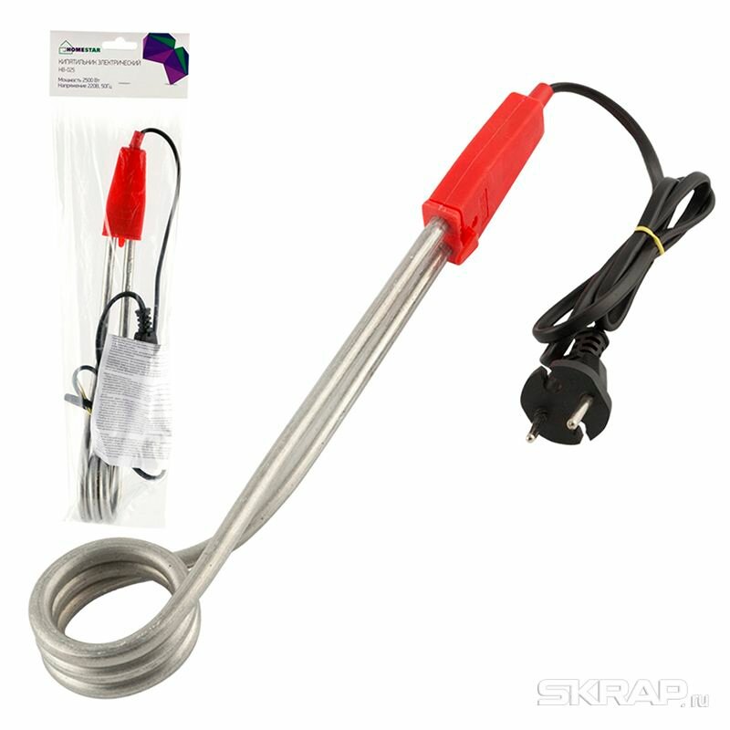 Кипятильник 2500ВТ алюм ТЭН HOMESTAR