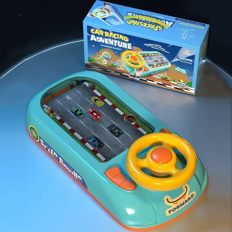 Интерактивный руль-симулятор Car Racing Adventure, зеленый