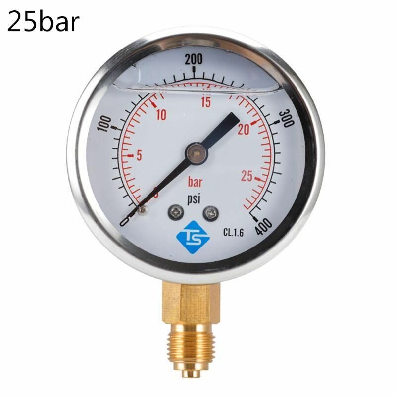 Манометр двойной шкалы 0-10000psi, 25 бар