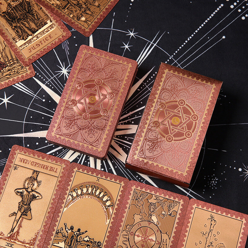 Кросс-бордерные популярные карты Таро, оригинальный полный набор карт Таро, PET водонепроницаемые карты для настольных игр, настраиваемые карты Таро