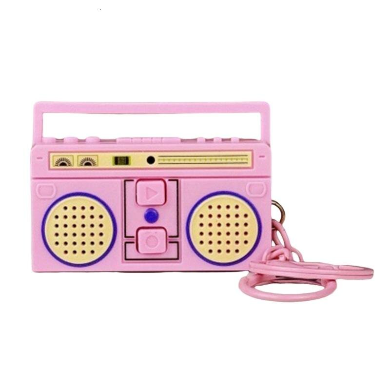 Мини-рекордер на брелоке, розовый цвет